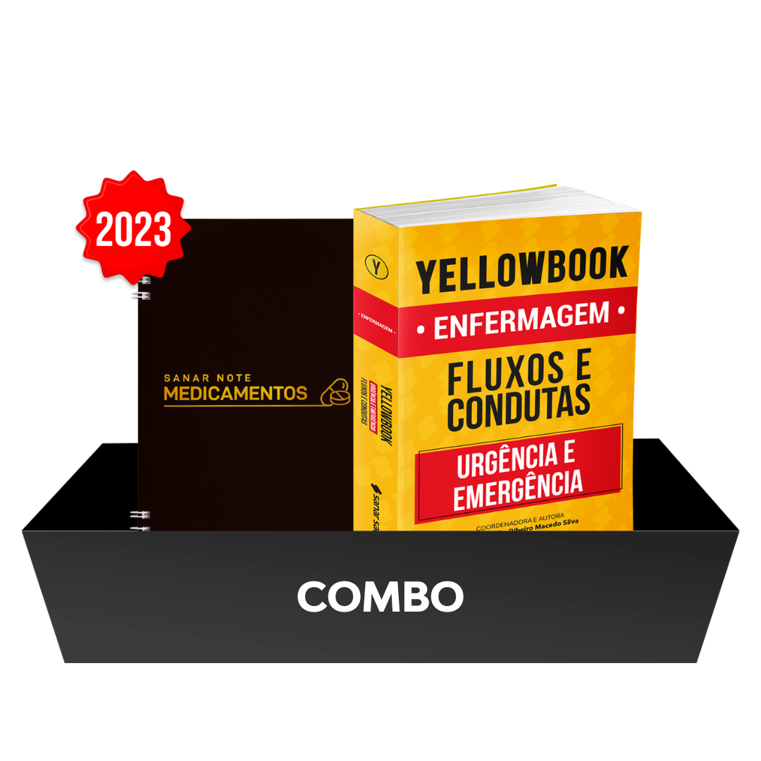 Combo: Sanar Note Medicamentos + Yellowbook Enfermagem | Sanar Saúde